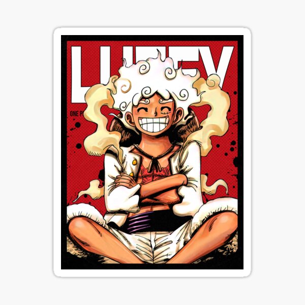 "Gear 5 Red Comic Design" Sticker for Sale by IkaXII | Redbubble