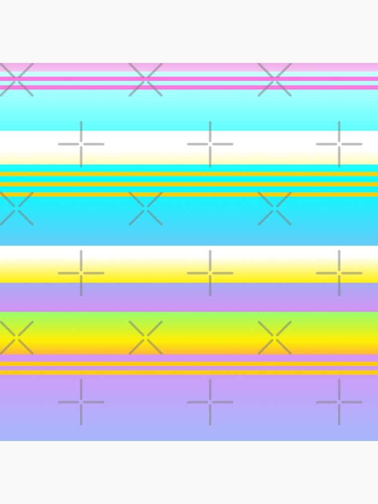 "Exotic color palette line pattern | exotic color combination" Sticker ...