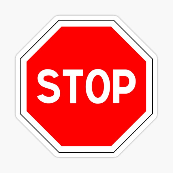 "Stop sign" Sticker for Sale by Mexican-Art | Redbubble