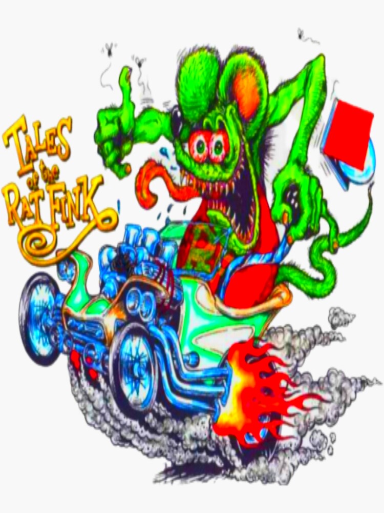 "Rat fink rat fink " Sticker for Sale by World-art-4-u | Redbubble