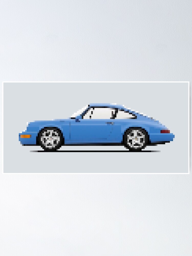 "964 RS 1989 pixel art car" Poster for Sale by chalavek | Redbubble