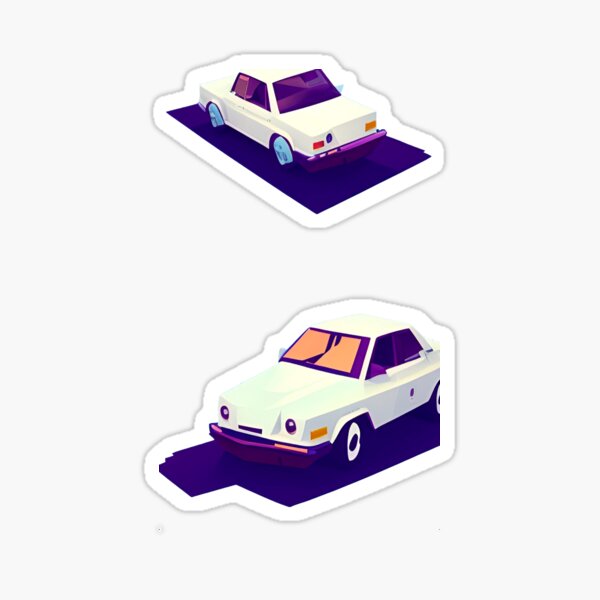 "polygon car art" Sticker for Sale by KINGMAGIC | Redbubble