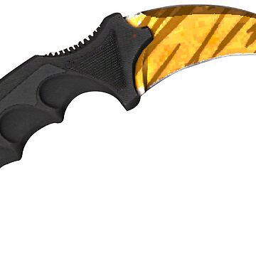 "Karambit | Tiger Tooth Skin Sticker" Sticker for Sale by GeekyPlace ...