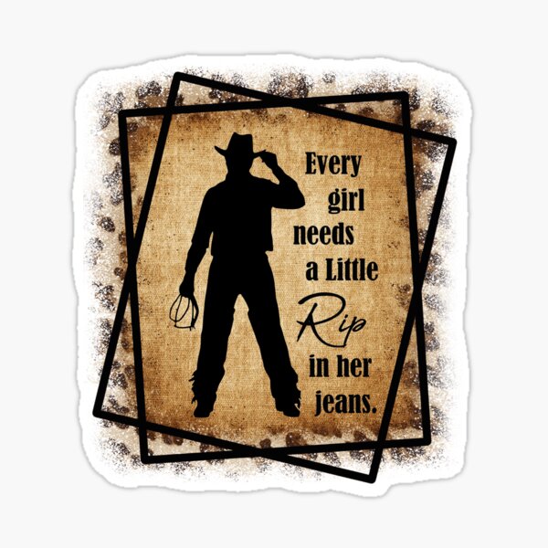 "Every Girl Needs A Little Rip In Her Jeans - Leopard Background ...