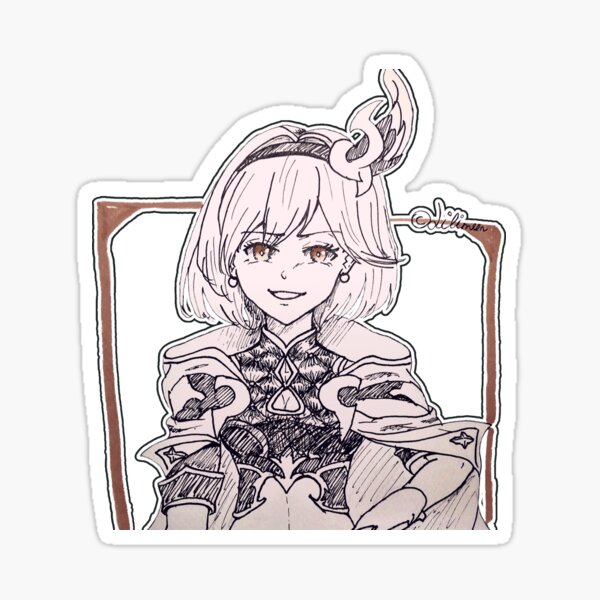 "Djeeta Conqueror of the Eternals (GBF)" Sticker for Sale by Lilynee ...