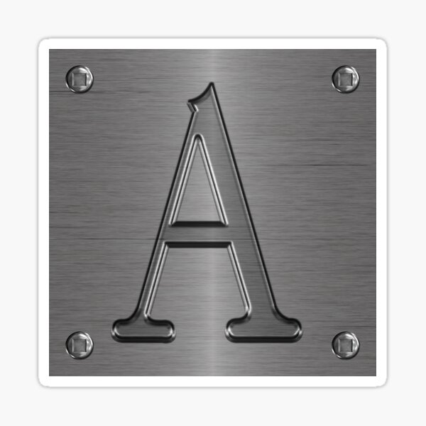 "Initial A" Sticker for Sale by leobrix | Redbubble