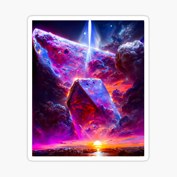"edges of cosmos" Sticker for Sale by zar4fussion | Redbubble