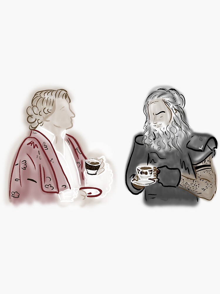 "Ed and Stede Have Tea Our Flag Means Death" Sticker for Sale by ...