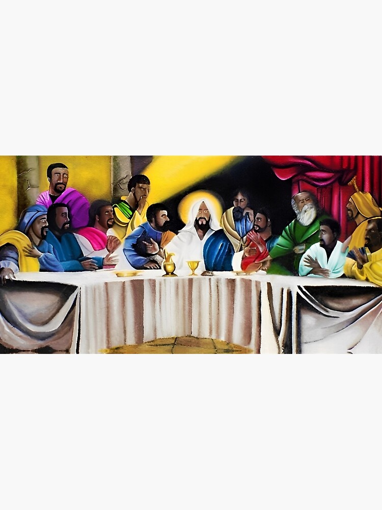 "African American masterpiece, The last supper with Jesus portrait ...
