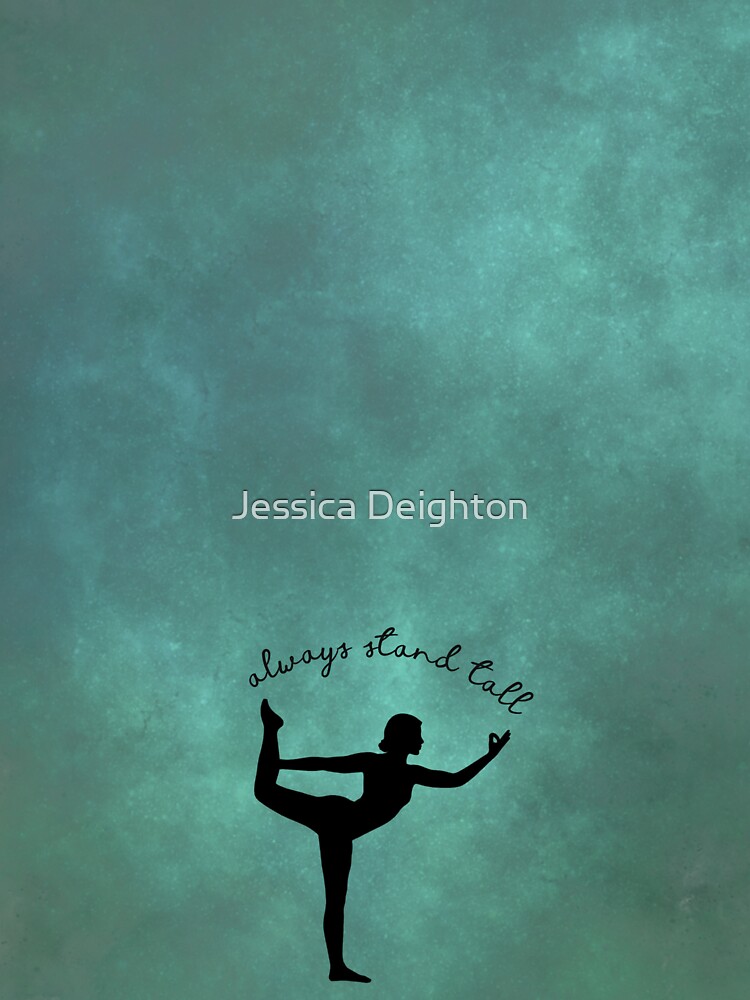 "always stand tall dancer yoga pose" Sticker for Sale by OtterlyGreat | Redbubble