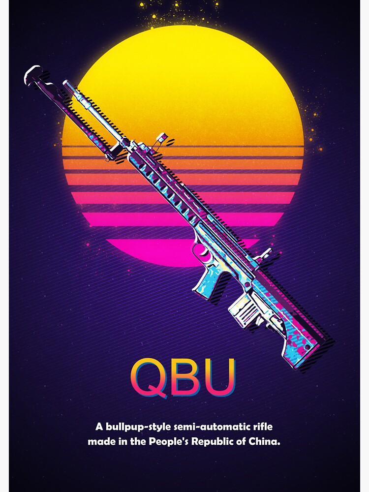 "QBU Weapon" Sticker for Sale by Xezyy | Redbubble