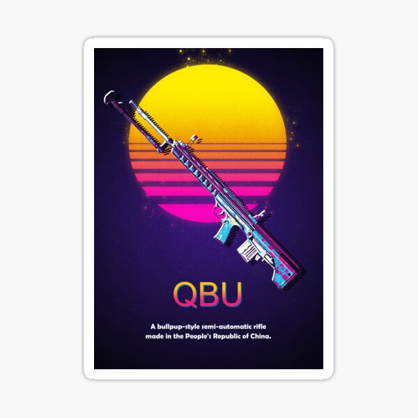 "QBU Weapon" Sticker for Sale by Xezyy | Redbubble