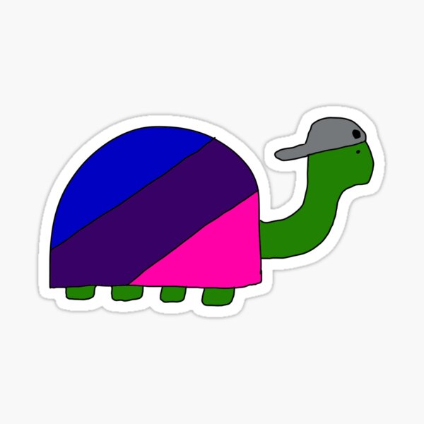 "Bisexual Turtle" Sticker for Sale by Turning-tortles | Redbubble