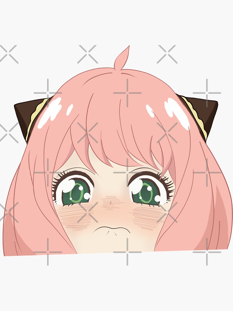 "Anya Sticker" Sticker for Sale by Senpaizoppaiz | Redbubble