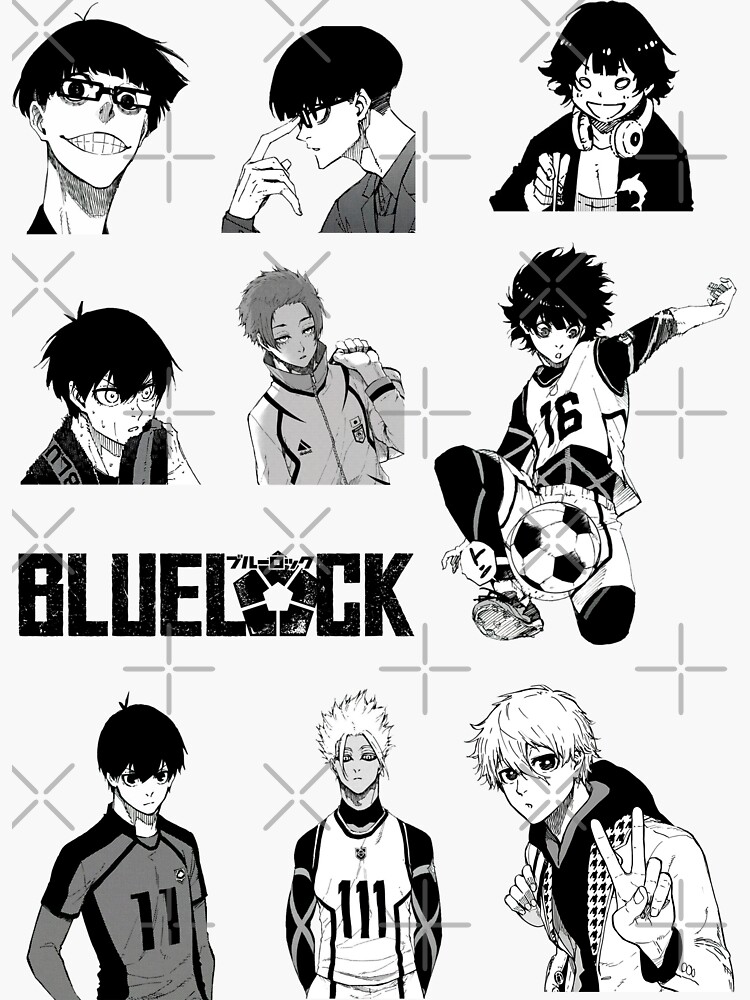 "Blue Lock Pack" Sticker for Sale by Neelam789 | Redbubble