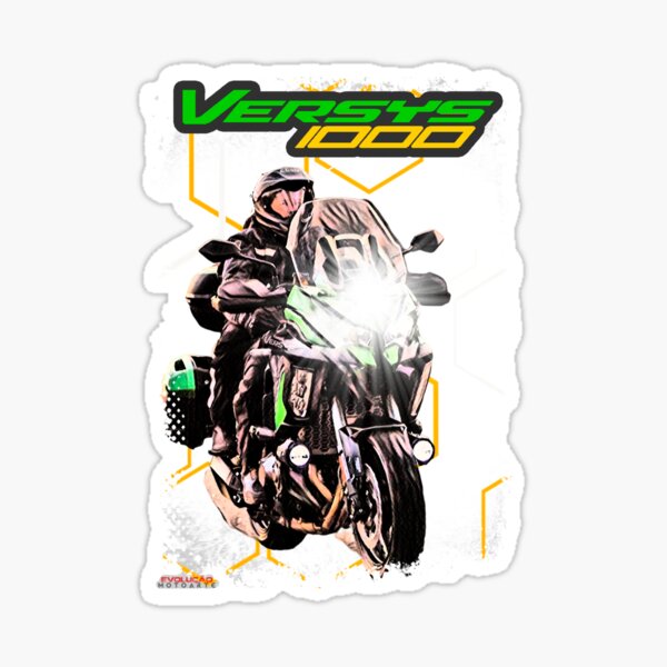 "Versys 1000 Honeycomb art" Sticker for Sale by Evomotoarte | Redbubble
