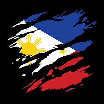 "Philippines - national flag, scratches, cracks" Poster by Mohja-Design ...
