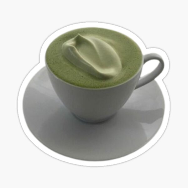 "Matcha Latte" Sticker for Sale by Kito-Kato | Redbubble