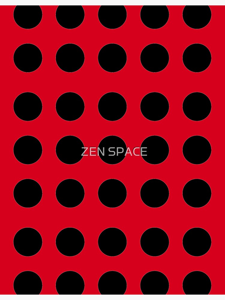 "Red And Black Polka Dots" Sticker for Sale by ChristineJudy | Redbubble