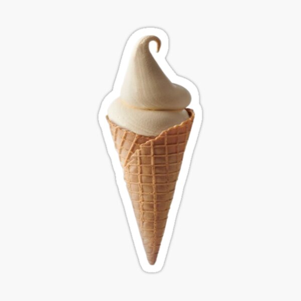 "Vanilla Ice Cream" Sticker for Sale by Kito-Kato | Redbubble