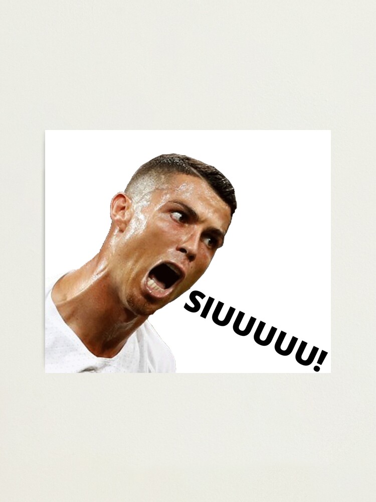 "cristiano ronaldo siuuu meme" Photographic Print for Sale by BEODA ...