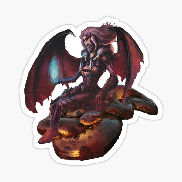 "alich malebranche of the burning abyss" Sticker for Sale by twopiece1 ...