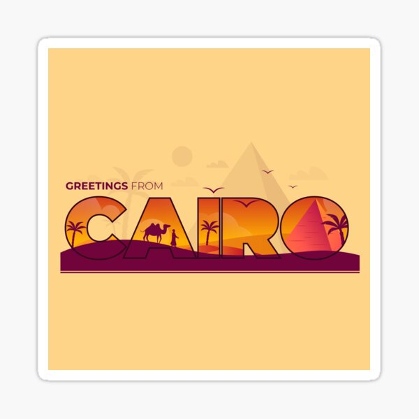 "Cairo" Sticker for Sale by Art-Zhela | Redbubble