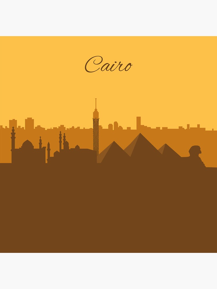 "Cairo" Sticker for Sale by Art-Zhela | Redbubble