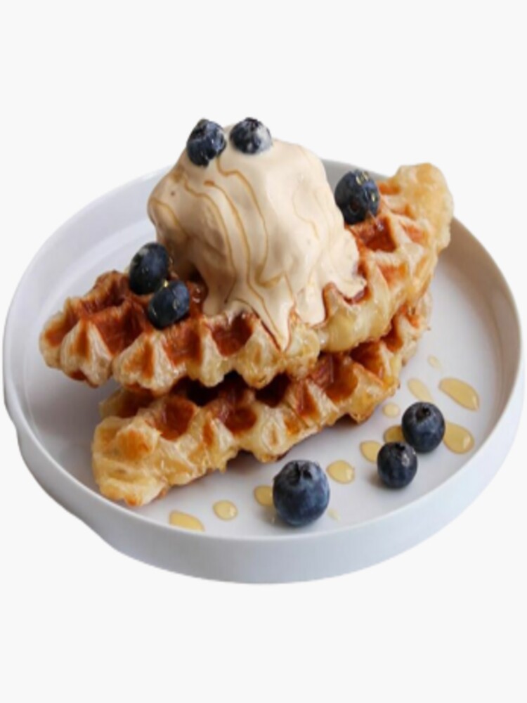"Waffles" Sticker for Sale by Kito-Kato | Redbubble