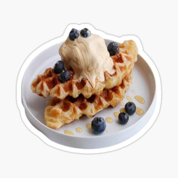 "Waffles" Sticker for Sale by Kito-Kato | Redbubble