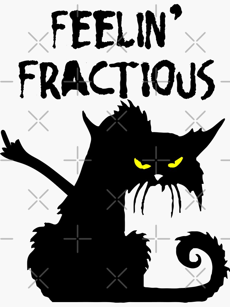 "Feeling Fractious, Feral Angry Cat, Veterinary Medicine Cat Gift ...