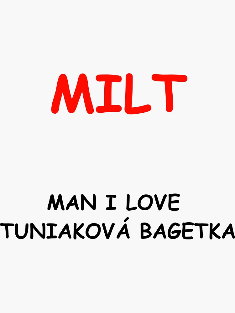 "MILT" Sticker for Sale by secovce-drip | Redbubble