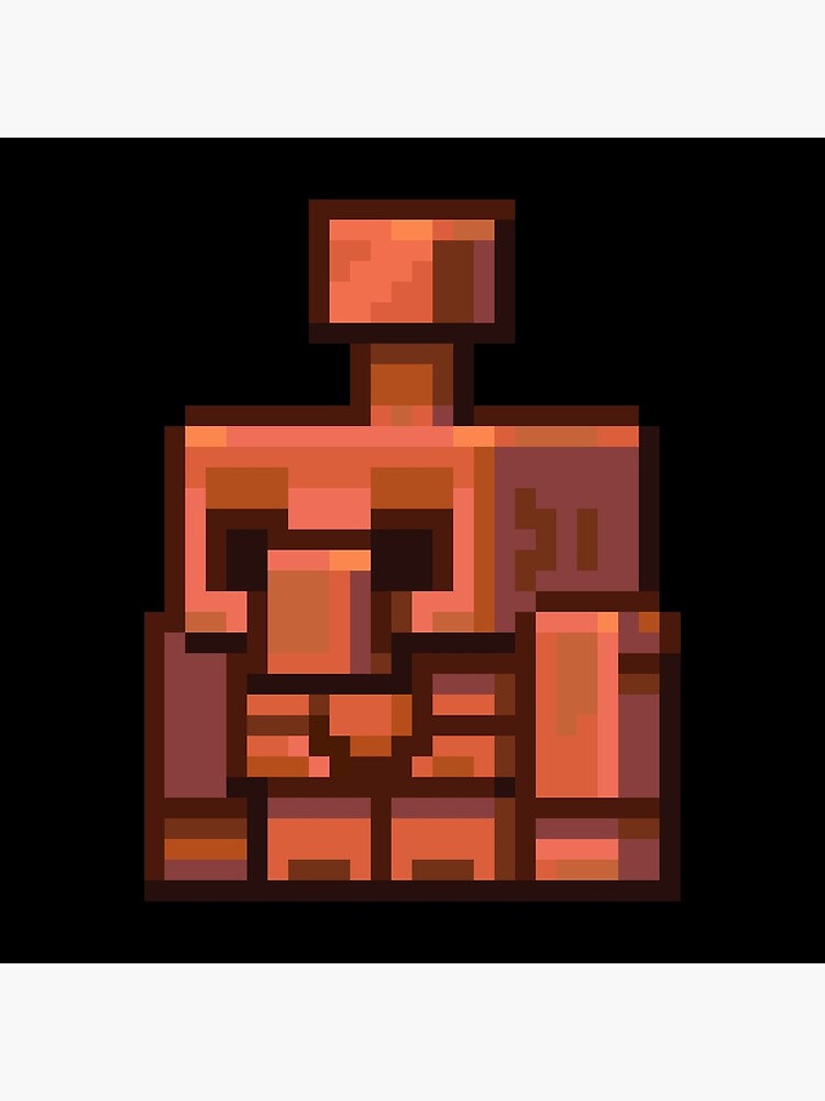 "Copper Golem - Minecraft Mob" Poster for Sale by mcblockpillow | Redbubble
