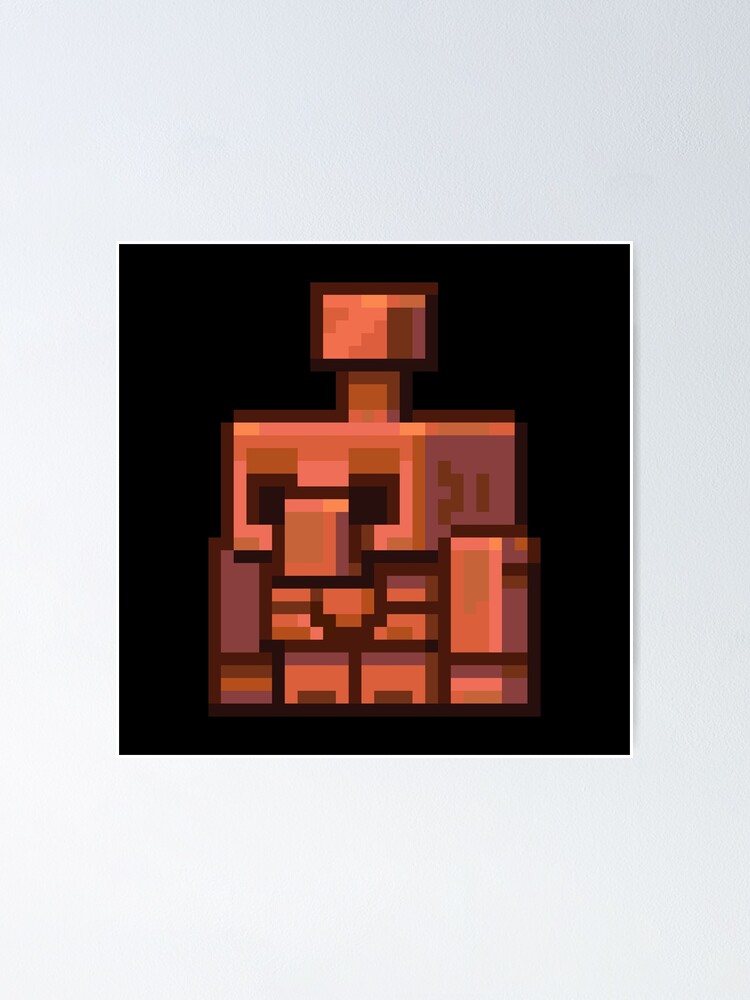 "Copper Golem - Minecraft Mob" Poster for Sale by mcblockpillow | Redbubble