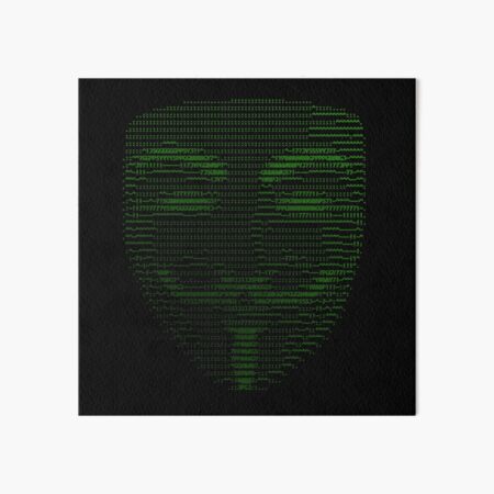 "Anonymous ASCII" Art Board Print for Sale by some soolma | Redbubble