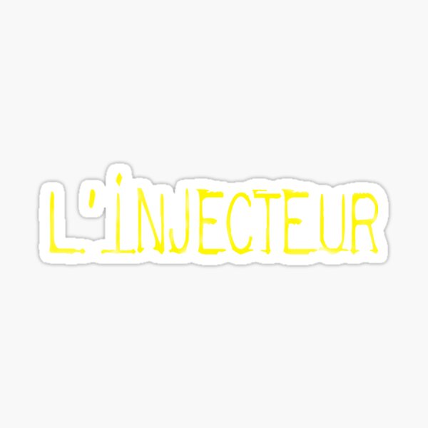 "Yellow Injector Logo" Sticker for Sale by AQPSUD | Redbubble