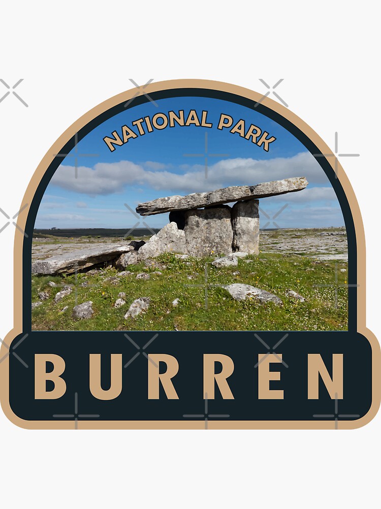 "Burren National Park Ireland" Sticker for Sale by KrisSidDesigns ...