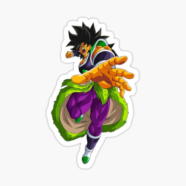 "broly" Sticker for Sale by SatourHM | Redbubble