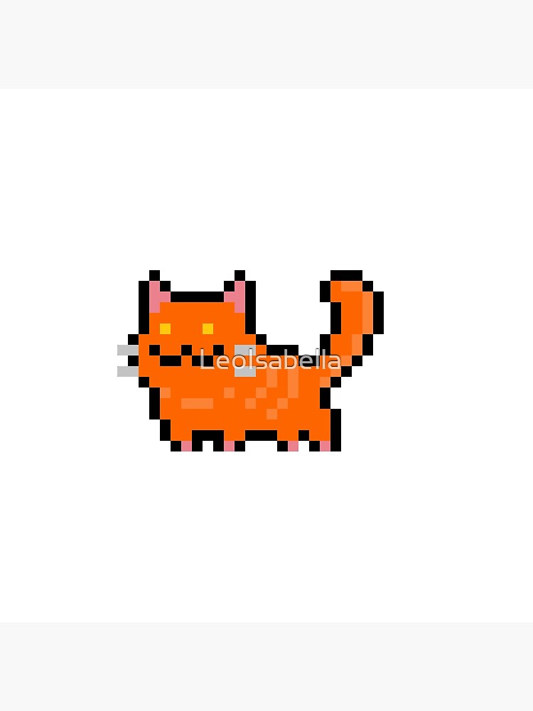 "CUTE PIXEL ART GINGER CAT" Poster for Sale by LeoIsabella | Redbubble