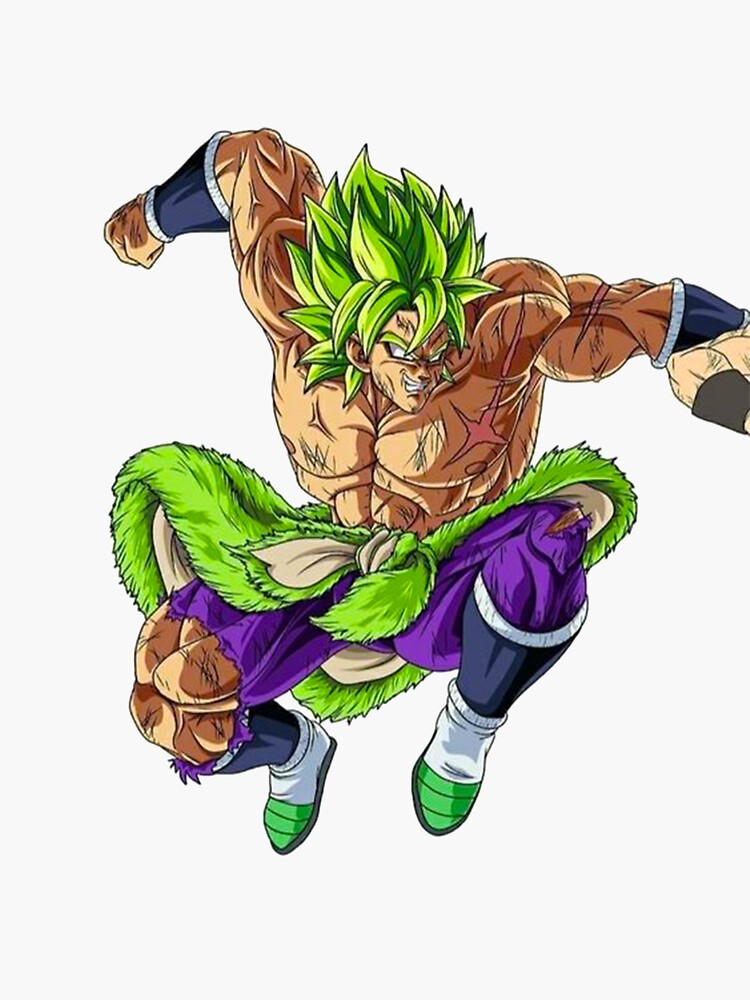 "broly" Sticker for Sale by SatourHM | Redbubble