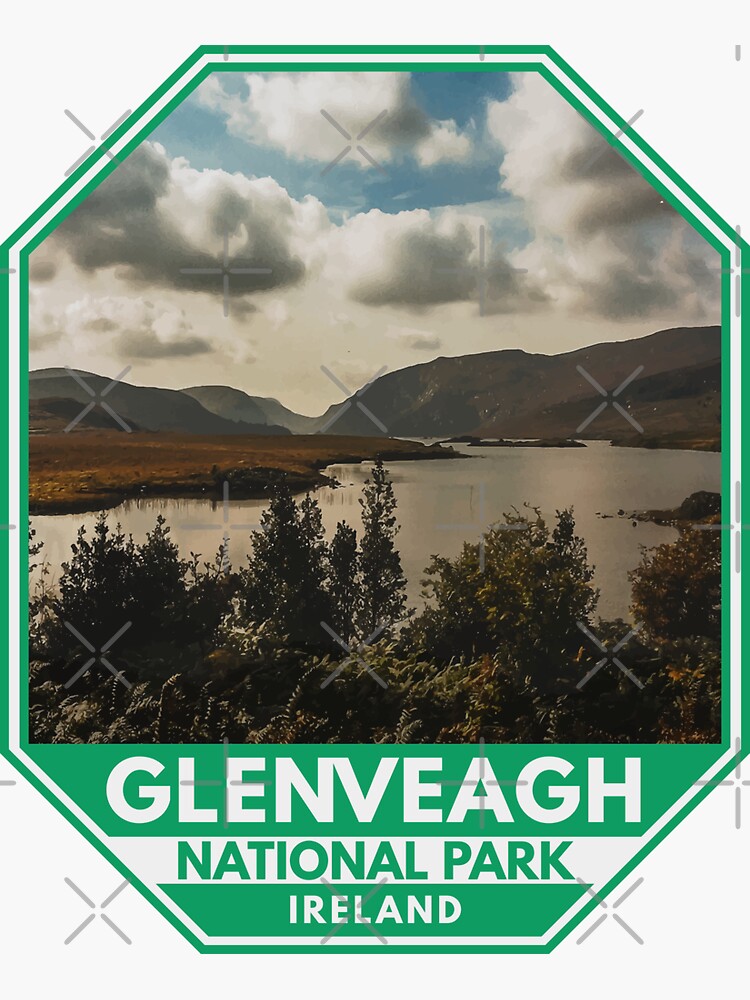 "Glenveagh National Park Ireland Emblem" Sticker for Sale by ...