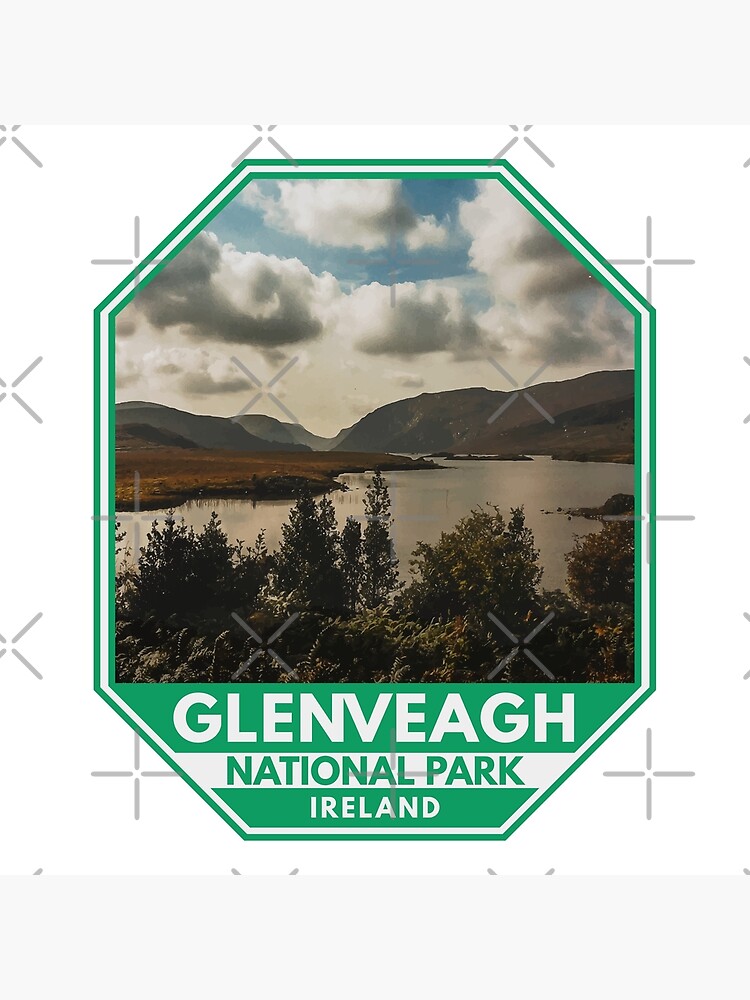 "Glenveagh National Park Ireland Emblem" Poster for Sale by ...