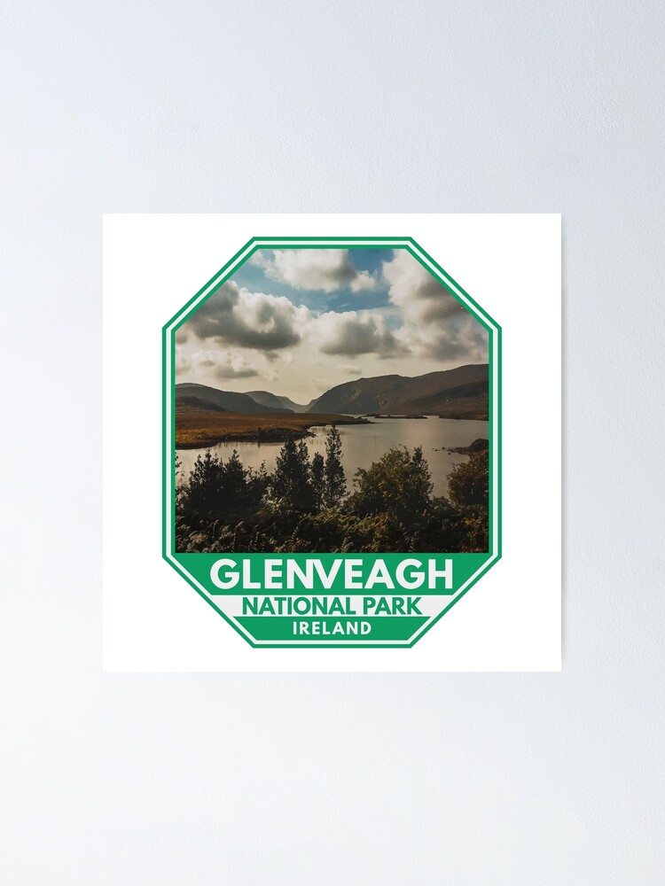 "Glenveagh National Park Ireland Emblem" Poster for Sale by ...