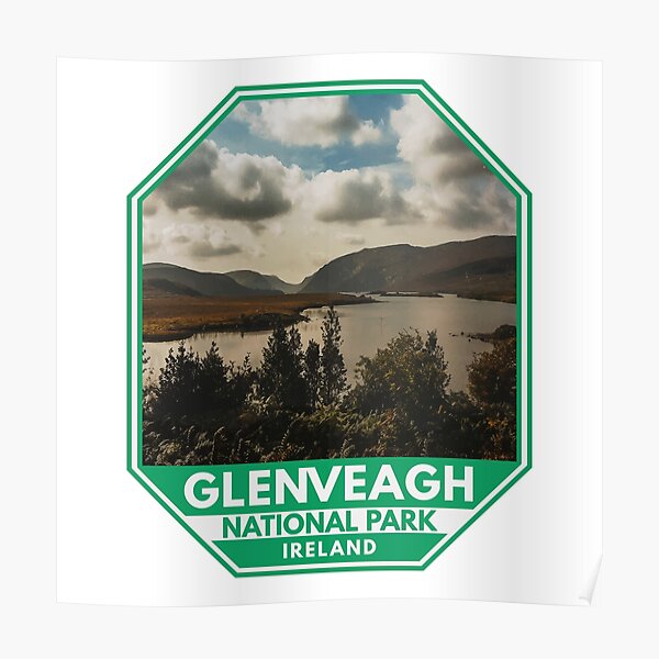 "Glenveagh National Park Ireland Emblem" Poster for Sale by ...