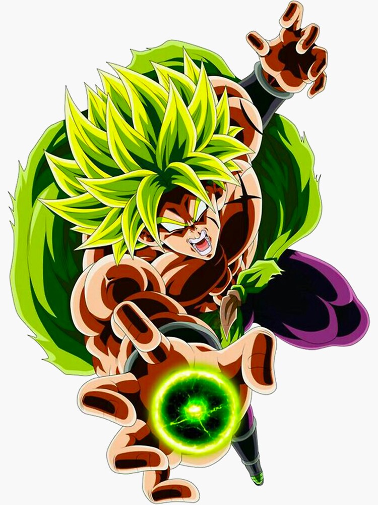 "broly" Sticker for Sale by SatourHM | Redbubble
