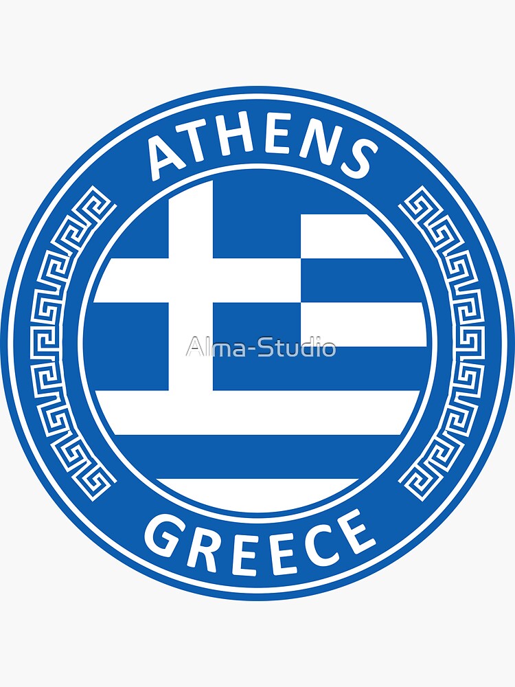 "Athens Greece" Sticker for Sale by Alma-Studio | Redbubble
