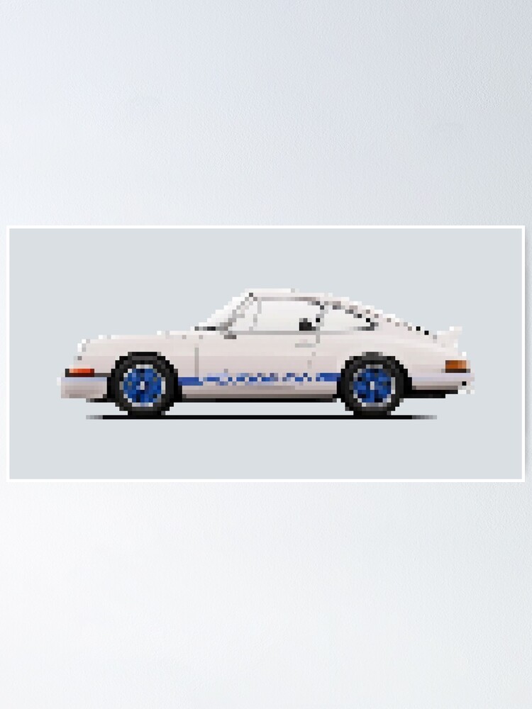 "Porsche 911 carrera 1977 pixel art car" Poster for Sale by chalavek ...