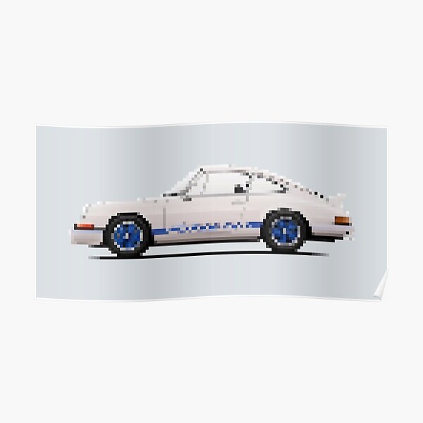 "Porsche 911 carrera 1977 pixel art car" Poster for Sale by chalavek ...
