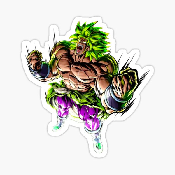 "broly" Sticker for Sale by SatourHM | Redbubble
