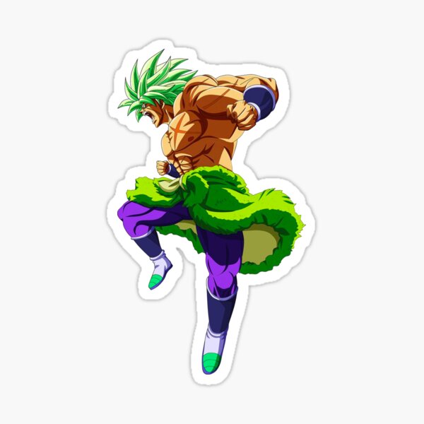 "broly" Sticker for Sale by SatourHM | Redbubble